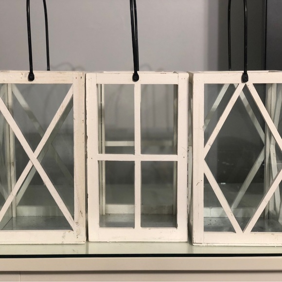 Other | 2 Diamond Pattern Lanterns | Poshmark